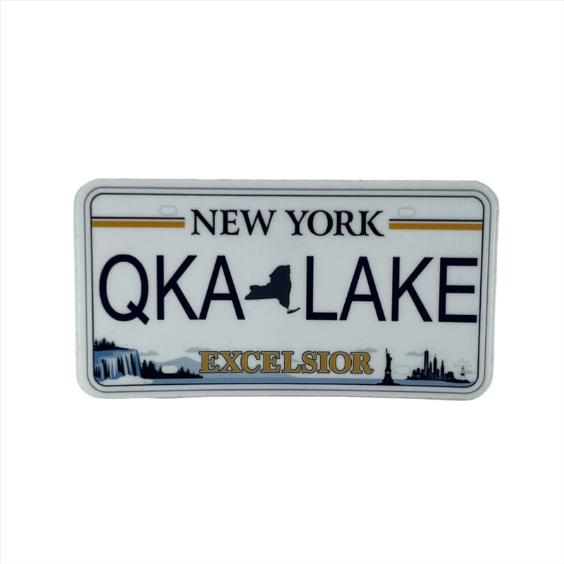 QKA (or Keuka) NY License Plate Sticker or Magnet